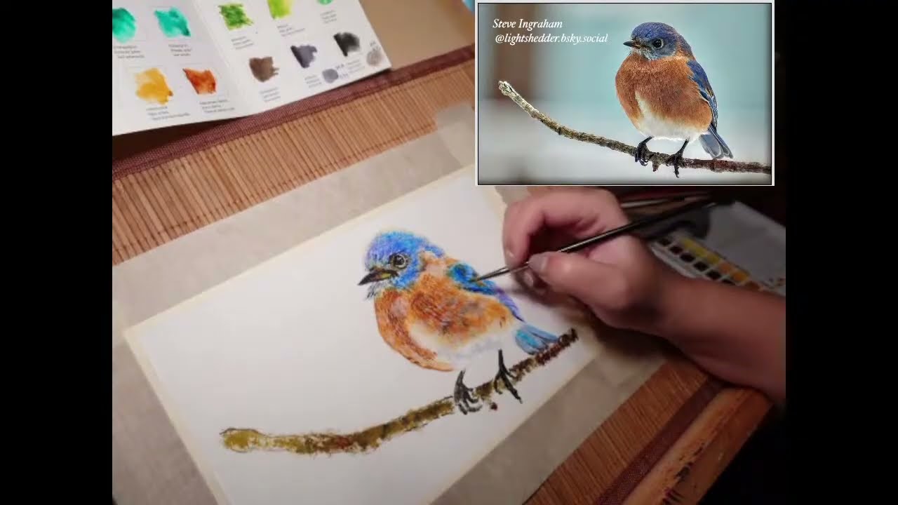 Live Watercolour Painting Session | Bluebird Art | P3