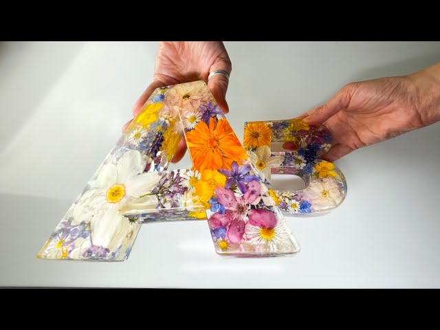 How to Create Stunning 3D Resin Letters with Real Flowers: A Step-by ...