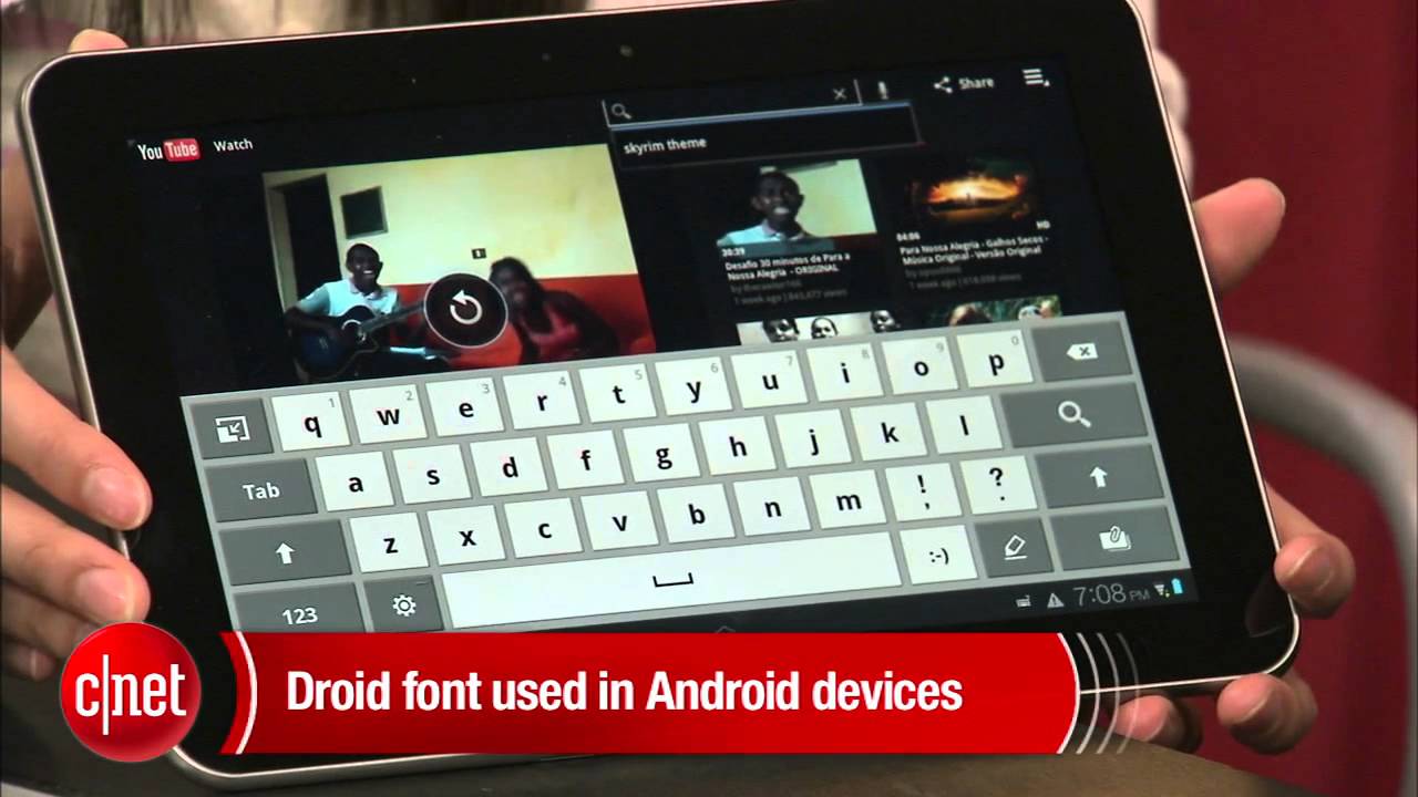 Comparing the different typefaces on phones