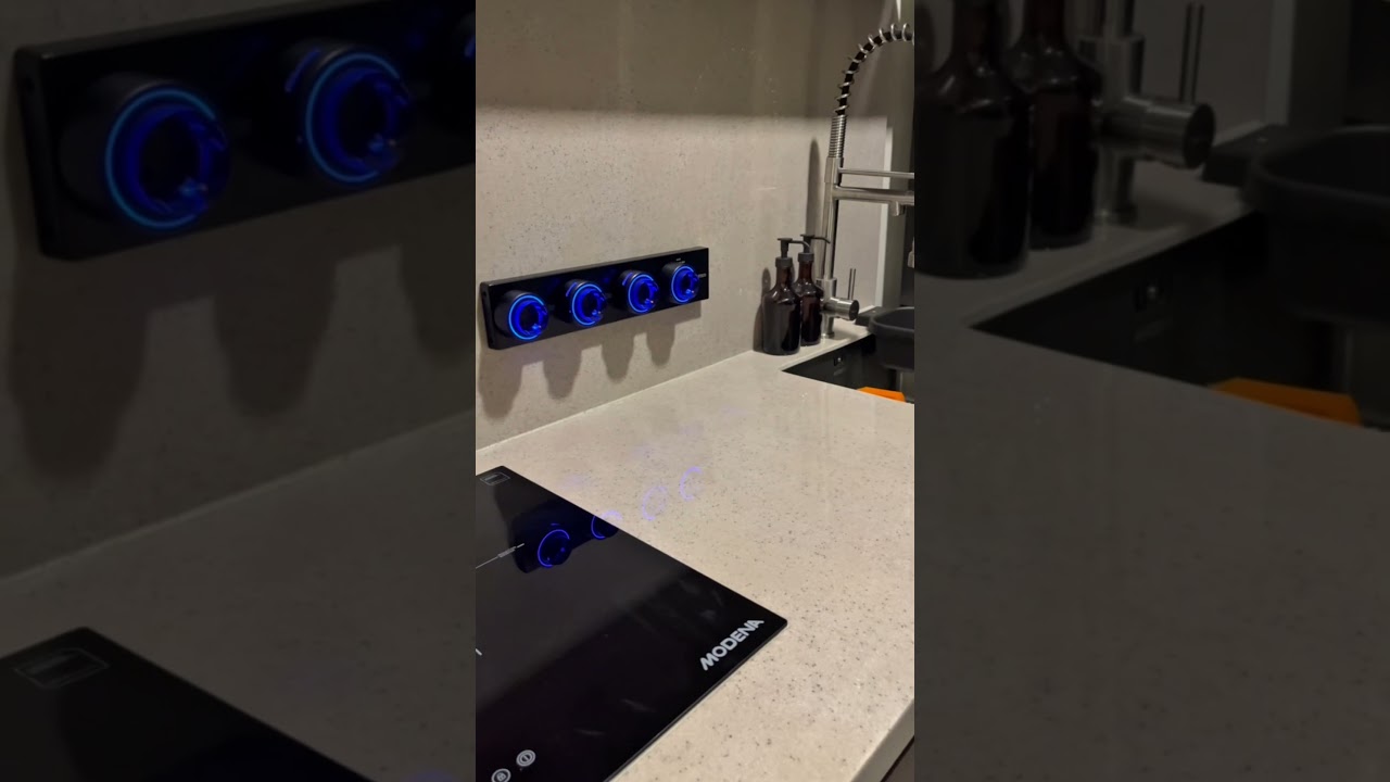 Kitchen set top table solid surface.