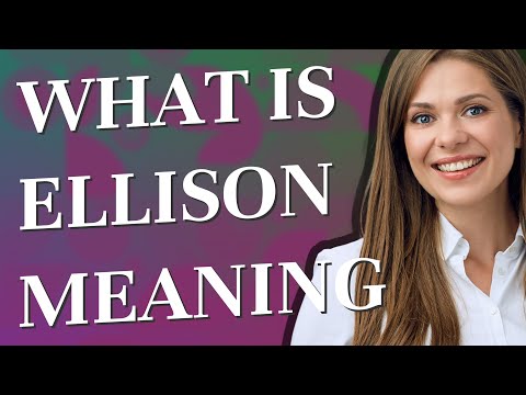 Ellison | meaning of Ellison