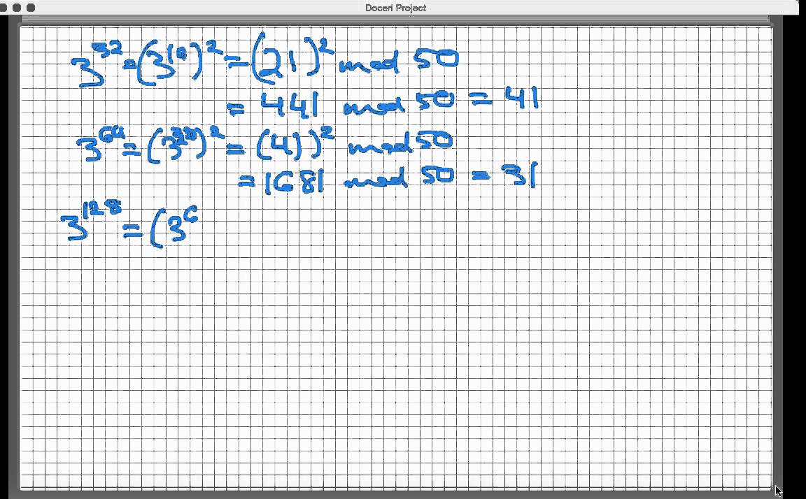 Modular exponentiation