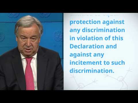 UDHR Video Article 7 UN Secretary-General António Guterres English