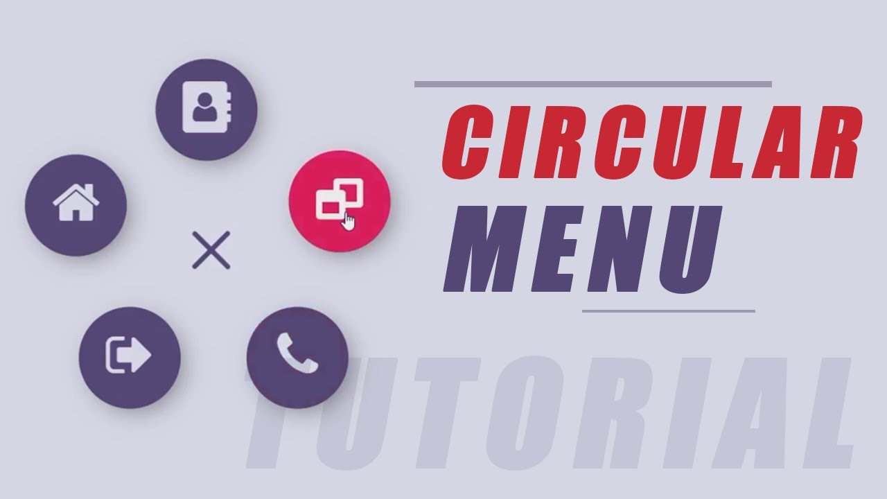 Circular Menu Animation Using CSS only