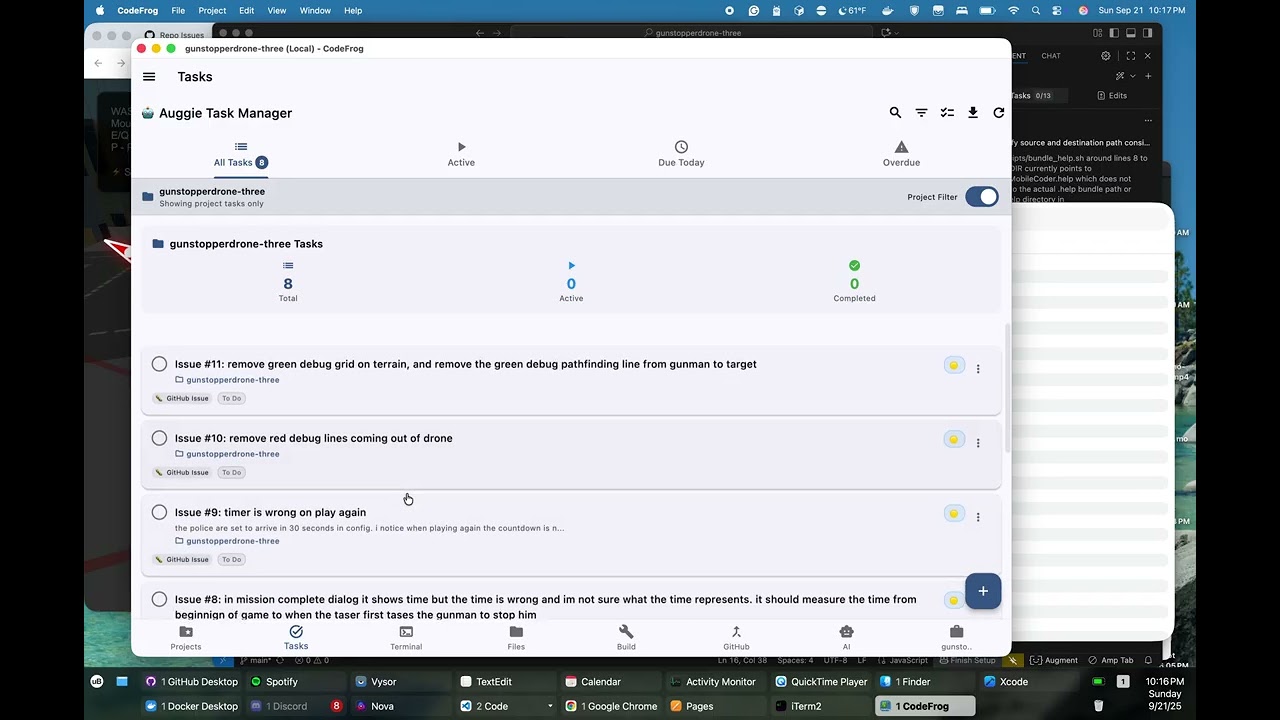 Fixing a couple GitHub bugs in one shot with CodeFrog