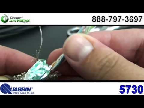 Double Shielded Cat5e Industrial 4 pair Quabbin Cable 5730
