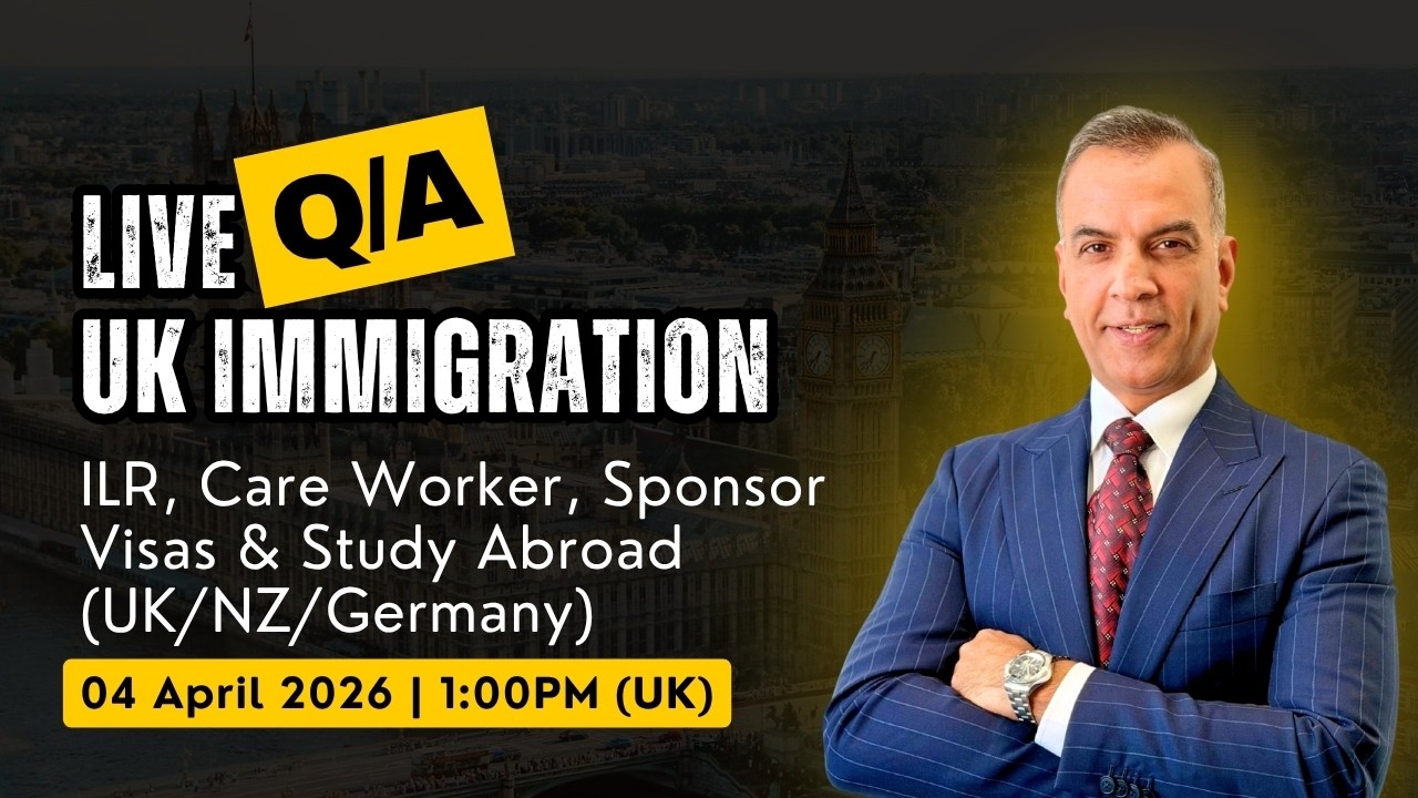 LIVE Q&A: UK Immigration | ILR, Care Worker, Sponsor Visas & Study Abroad (UK/NZ/Germany)