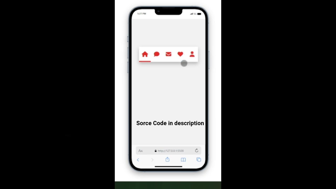 active tab hover animation effects navbar using html and css
