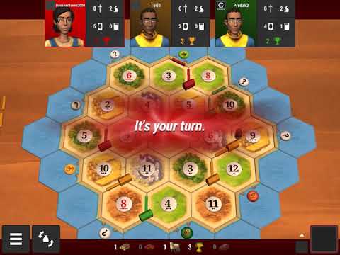 How to Play CATAN, ep1 - playing online & discussing strategy, ideal for beginners PLAY by PLAY