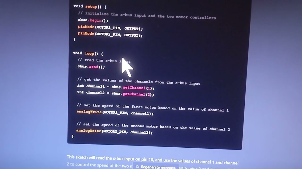 mind blowing chat gpt  #openai #beskar2d2 - #astromech #arduino code generated by chat GPT