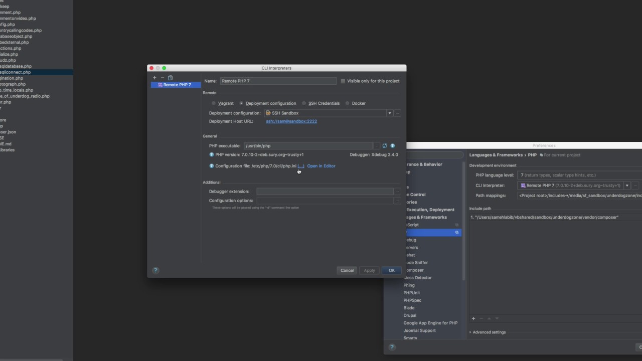 PhpStorm CLI interpreter for Debugging.