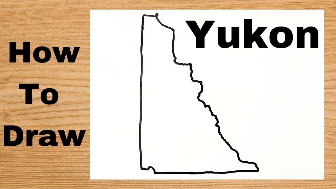 Drawing Yukon Territory Map - Canada