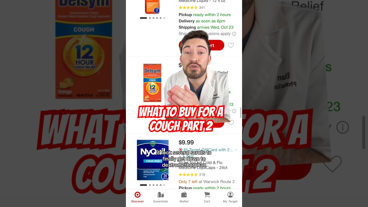 PART 2: WHAT TO BUY FOR A DRY COUGH! Pharmacist reveals #drycough #cough #coughremedy