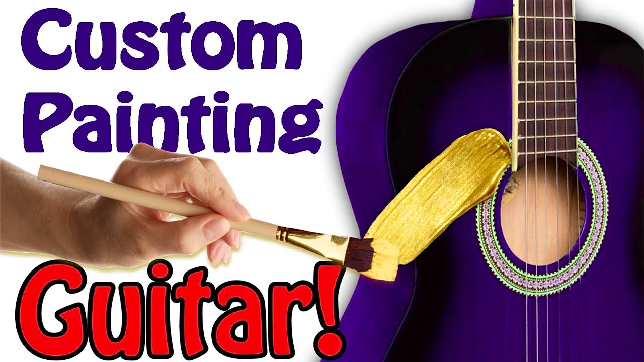 Custom Painting a GUITAR! (Satisfying!)