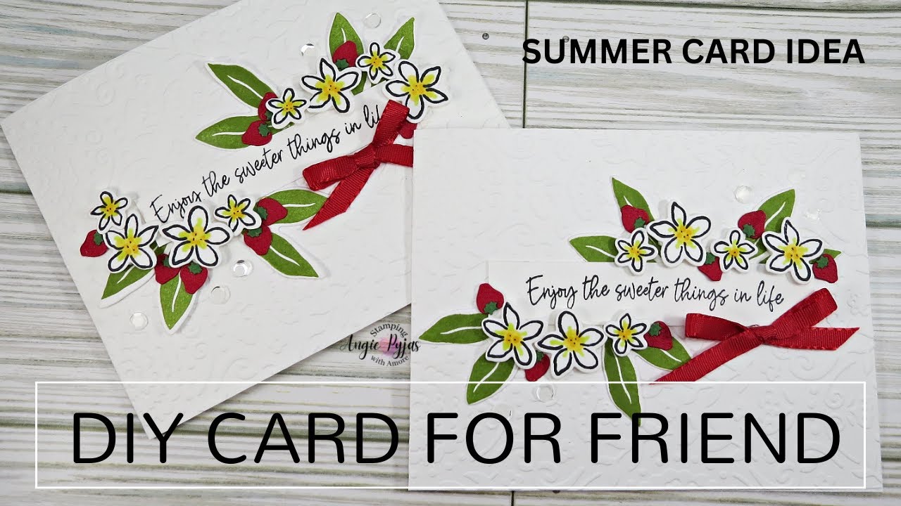 DIY Cute Summer Card Tutorial: Easy Handmade Greeting Card for a Friend | Step-by-Step Guide