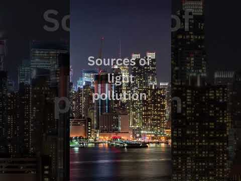 💡 What is light pollution? definition I Sources I Effects I Fix light pollution I #shorts