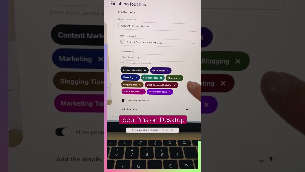 Let’s create an Idea Pin on desktop. #contentcreation #contentmarketing #pinterestmarketing