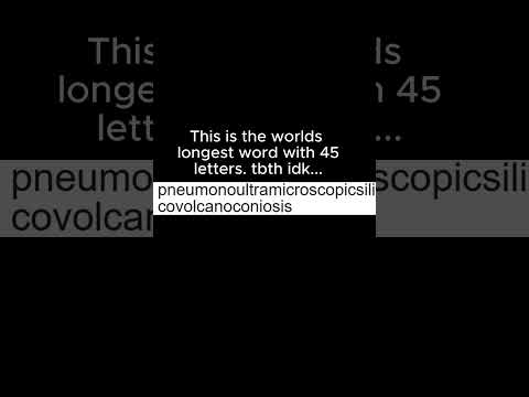 The Worlds Longest Word. #wow