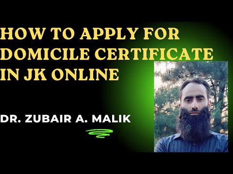 How to apply for Domicile Certificate in Jammu and Kashmir online in 2024 Step-by-Step Guide