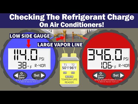 R410A Refrigerant Charge Level Measurements on Air Conditioners! Walkthrough and Practice!