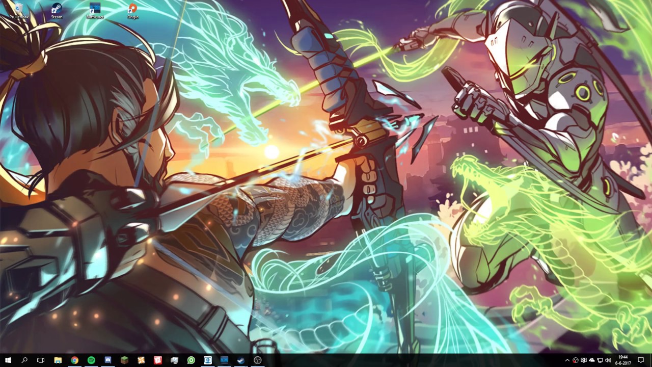 Hanzo VS Genji wallpaper for wallpaper engine