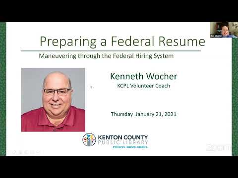 Job Club: Preparing A Federal Resume
