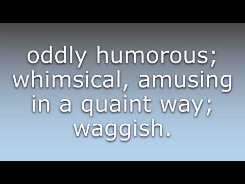 What does Droll mean?