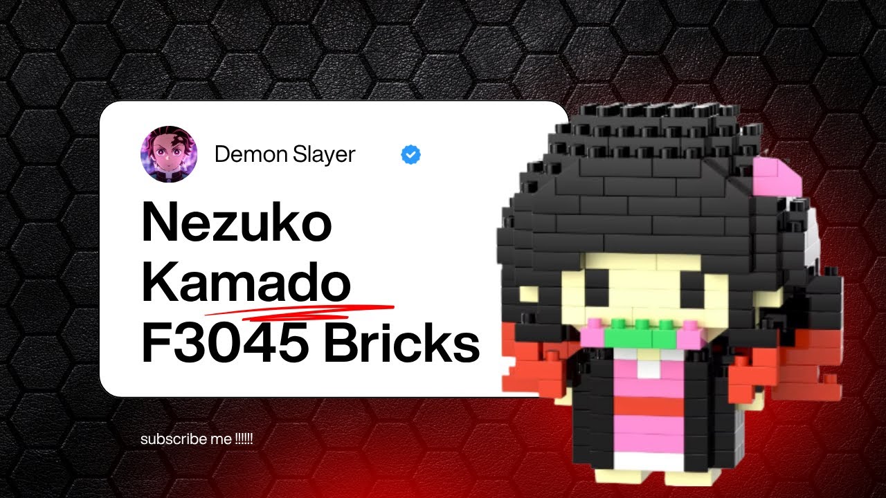 How to Build Nezuko Kamado 🩸 | F3045 Demon Slayer Bricks Toy Tutorial