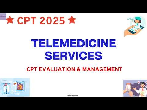 TELEMEDICINE SERVICES| CPT 2025| CPT E & M| MEDICAL CODING AND BILLING| @medicalcodercertified