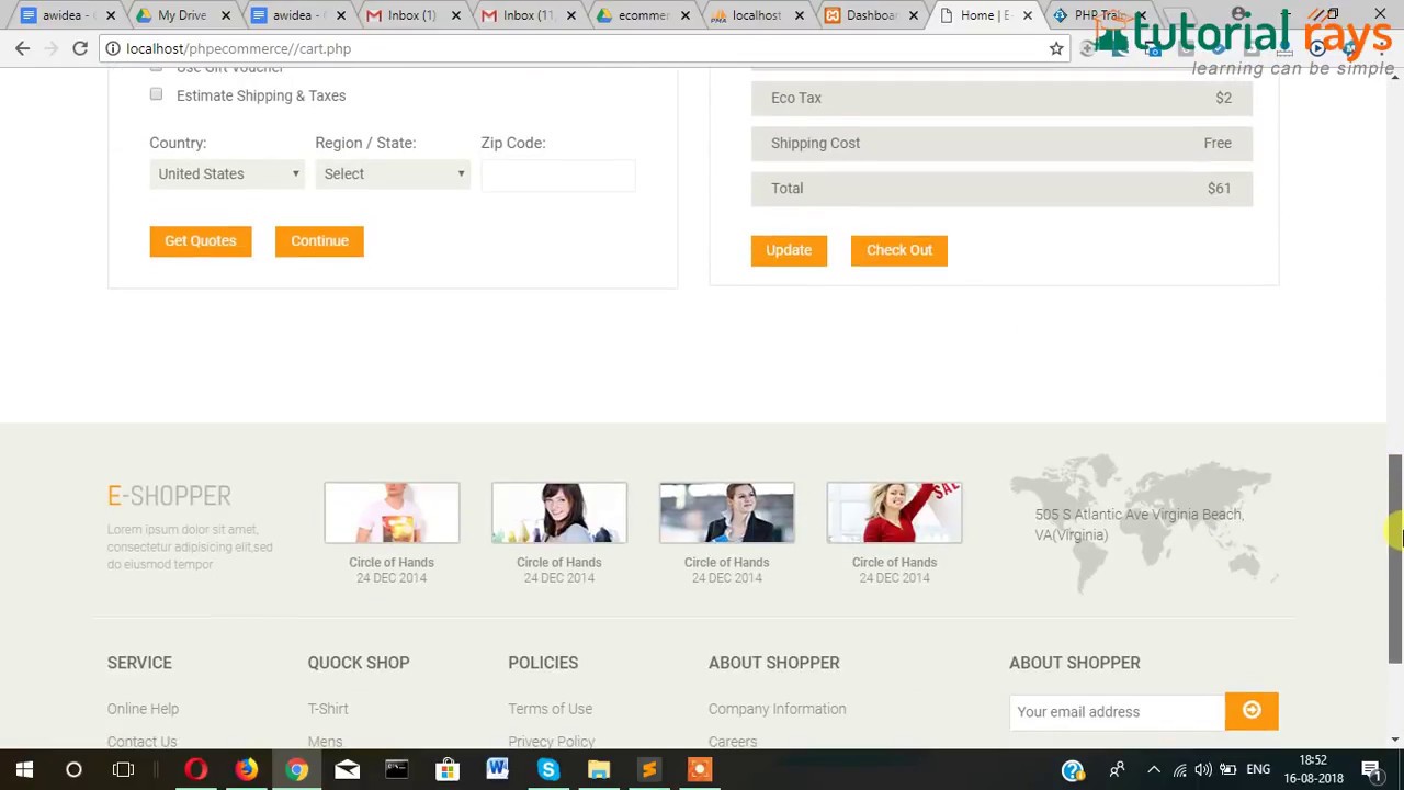 PHP/MySql e-commerce website development part-18 | Tutorial Rays - By Umar Rahman