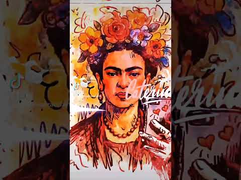 Frida Kahlo in versione 2.0 By Caterina Narracci #shorts #fridakahlo #illustration #art #selfie