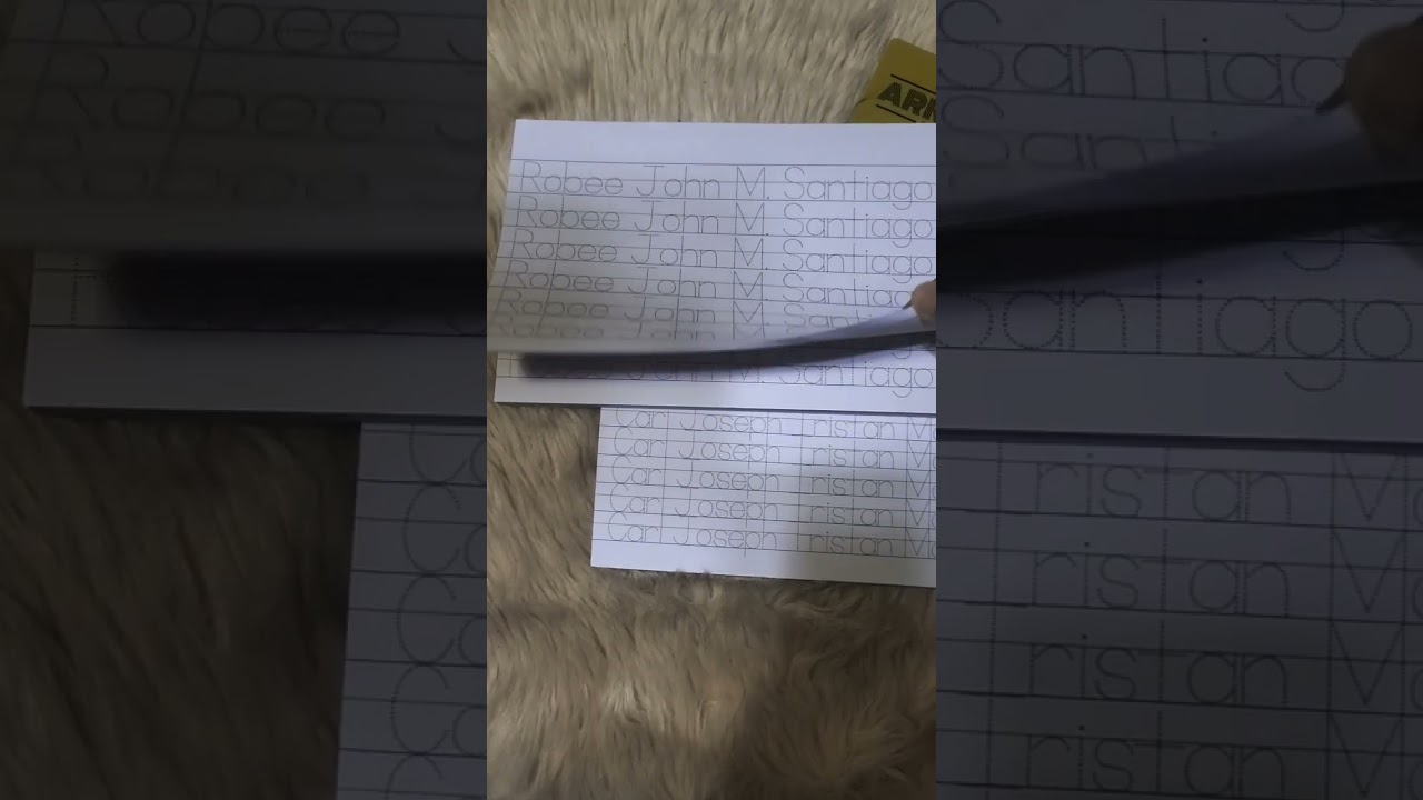 Personalized tracing pad ♥️