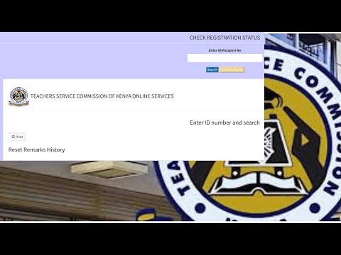 How To Check And Download Your TSC Number