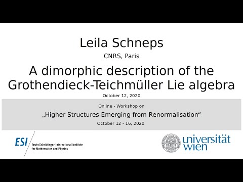 Leila Schneps - A dimorphic description of the Grothendieck-Teichmüller Lie algebra