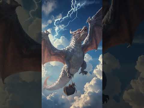 A giant cloud dragon #fantasy #skydragon #houseofthedragon #fanart #AI #HOTD #ai art #midjourney