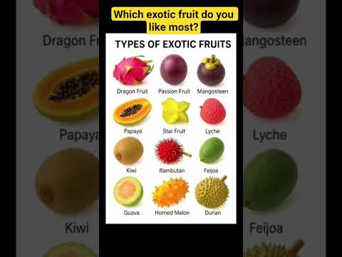 Which exotic fruit do you like most?#englishlanguage #english #englishlearning