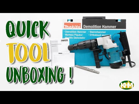 Quick Unboxing Makita HM0810TA Demolition Hammer Chipping Gun 17mm Hex 7 6J