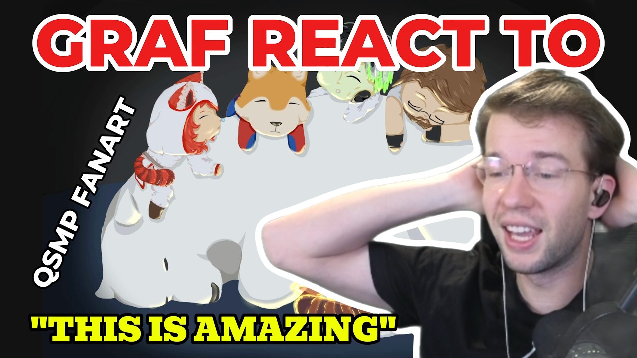 GRAF 😍😍 REACTS TO AMAZING NEW QSMP FAN ART on QSMP Minecraft