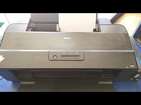 How to fix epson L1800 ink pad is at the end of its service life error