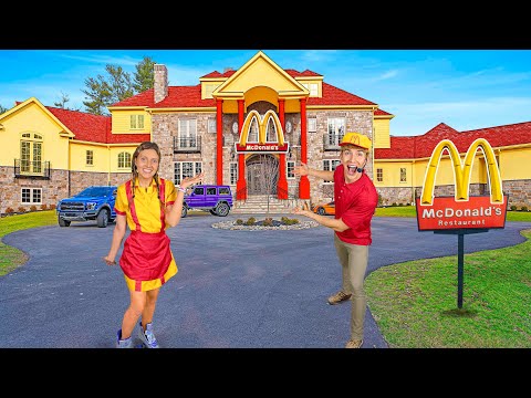 I Opened a Real McDonalds in my NEW HOUSE!!