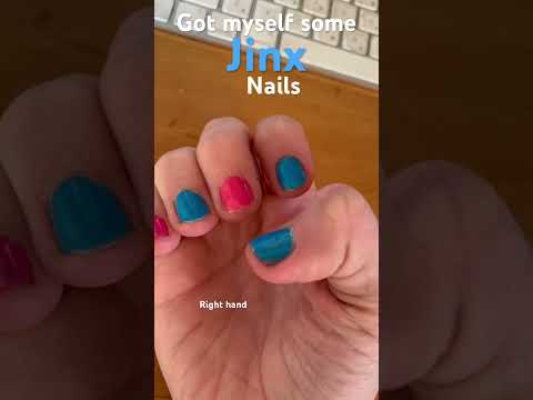 #arcane #jinx #naildesign also Idc if you don’t like them