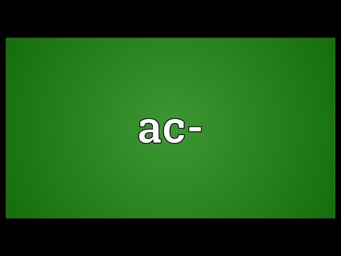 Ac- Meaning
