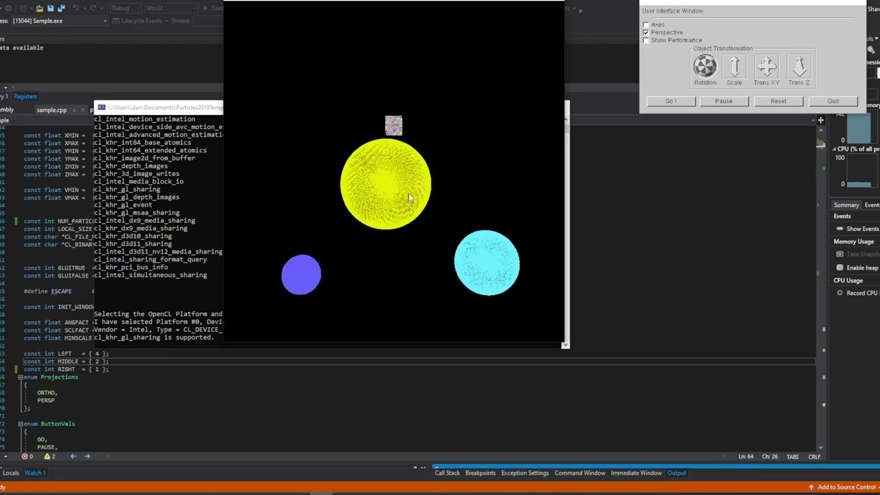 OpenCL / OpenGL Particle System