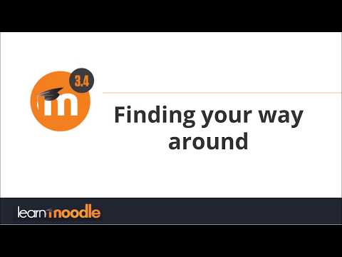 Finding your way around: Moodle 3.4