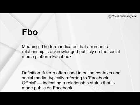 Fbo Meaning