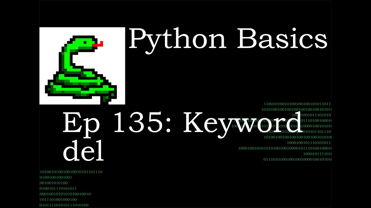 Python Basics Keyword Del