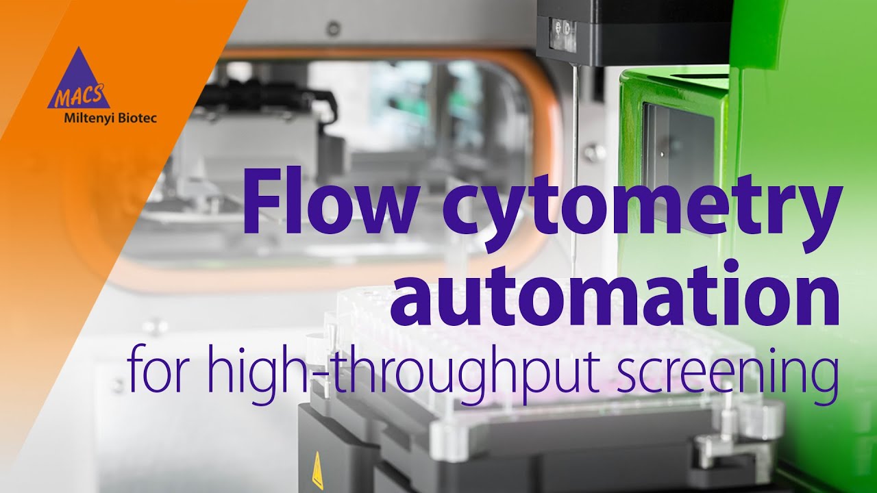 Flow cytometry automation for high-throughput screening