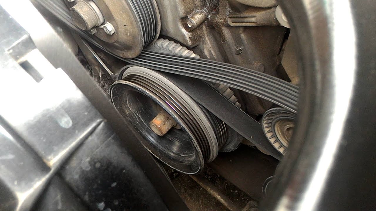 BMW E36 compressor and alternator belt removal