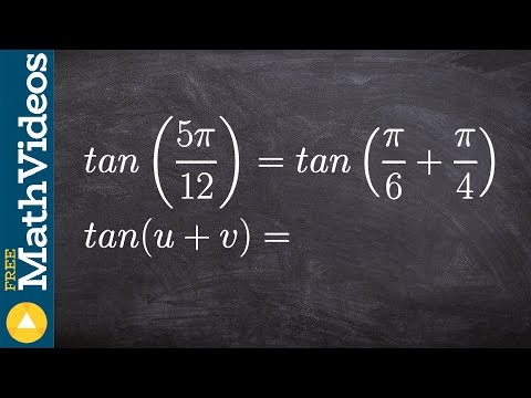 Learn how to find the exact value of an angle using sum formula for tangent