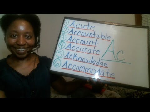 Common English Words Starting With “Ac”, (Part 1), Video #51